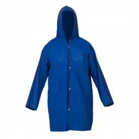 Capa De Chuva Azul Com Capuz Forrada Reforçada Capere